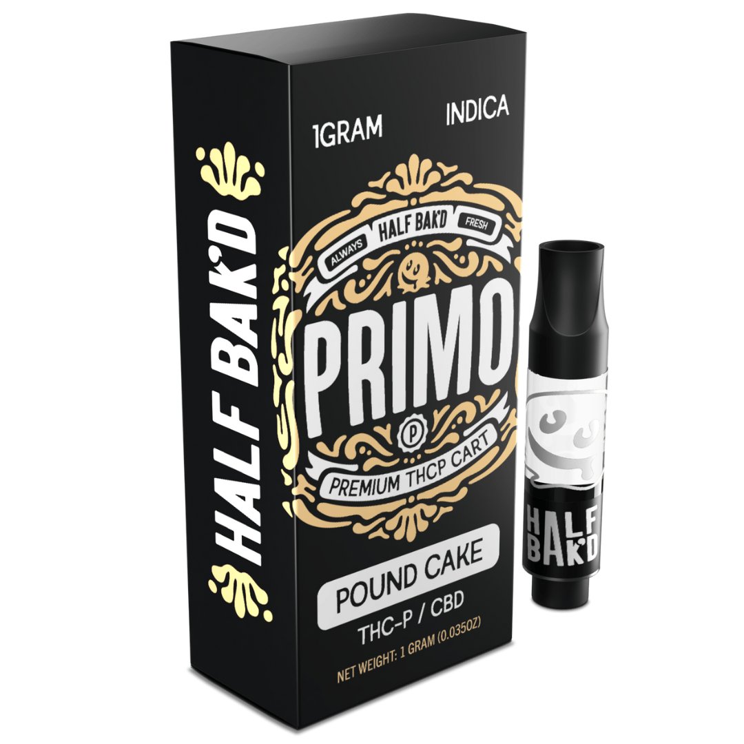 Pound Cake - Half Bak'd Primo Cartridge 1G – DeltaCloudz