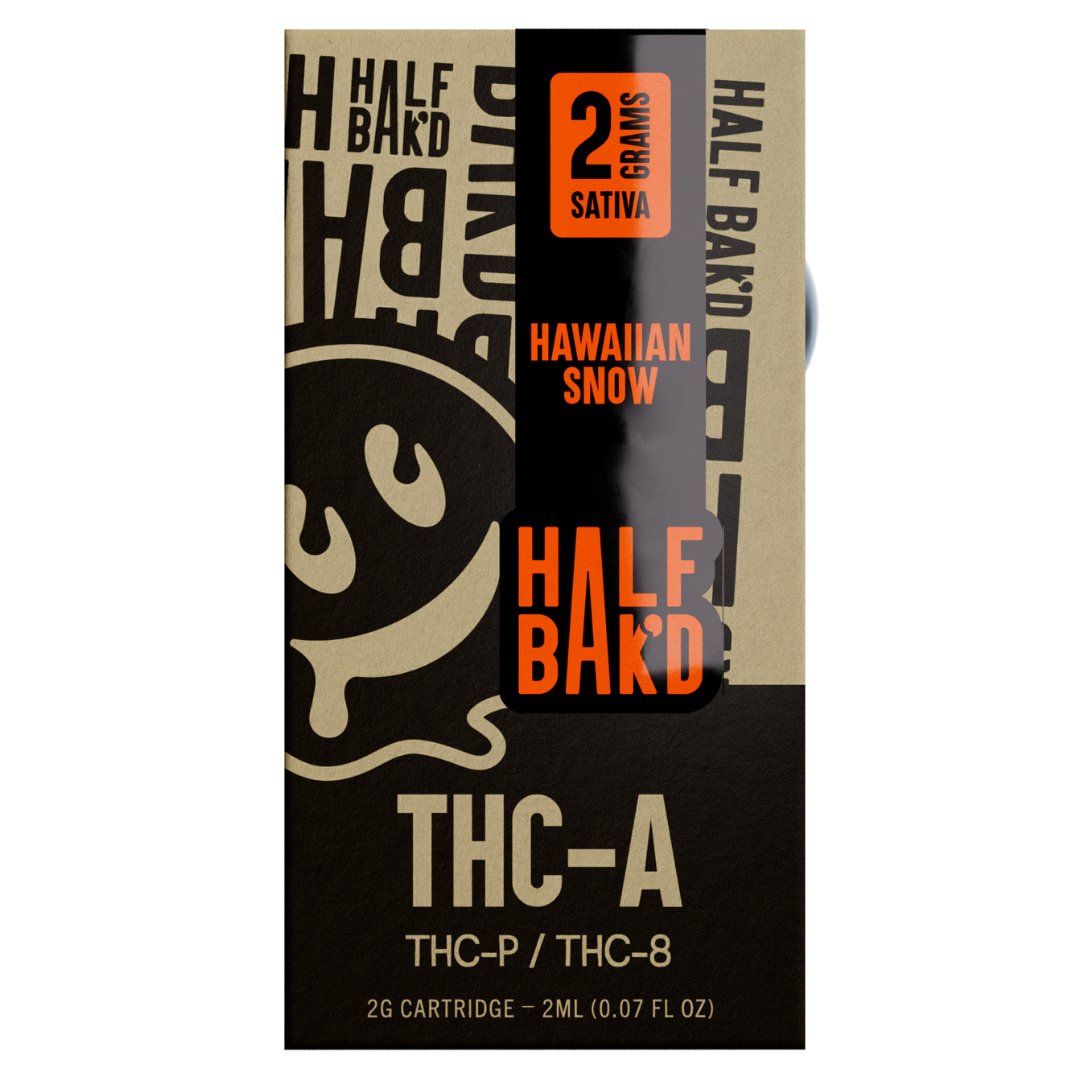 Hawaiian Snow - Half Bak'd THC-A Cartridge 2G – DC LLC