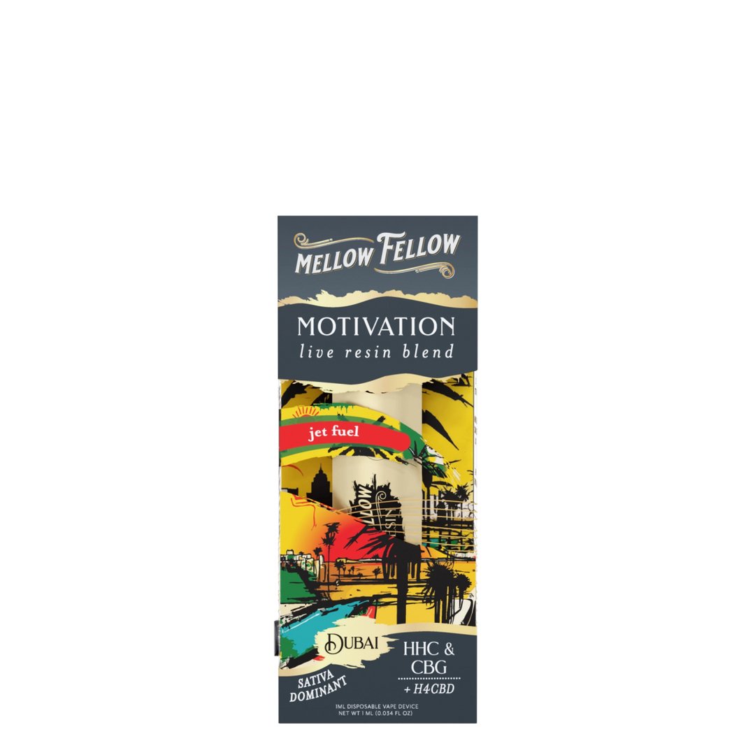 Jet Fuel - Mellow Fellow Dubai Motivation Live Resin Disposable 1mL ...