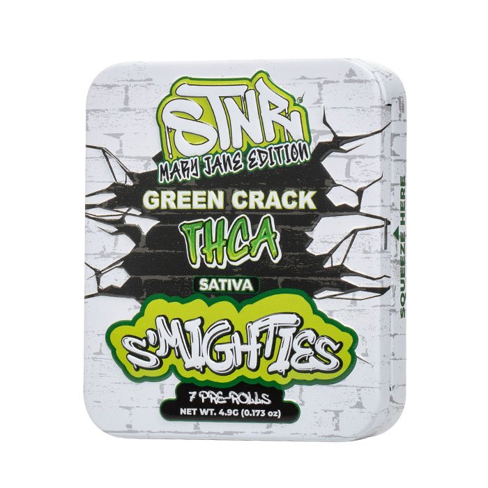 Green Crack - STNR Creations Smighties THCA Pre-Rolls 4.9G – DC LLC