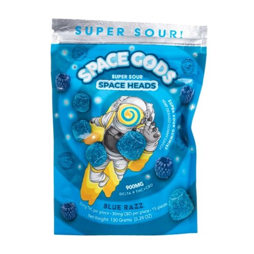 Blue Razz - Space Gods Super Space Head gummies 900MG – DC LLC