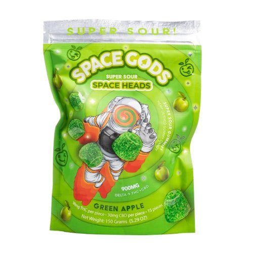 Green Apple - Space Gods Super Space Head gummies 900MG – DeltaCloudz