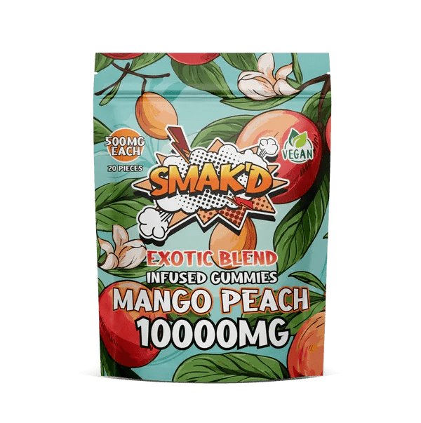 Mango Peach - Smak'd Exotix Delta 8 THC Gummies – DC LLC