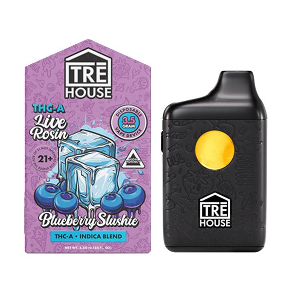 Blueberry Slushie - TRE House THC-A Live Rosin Disposable 3.5G ...