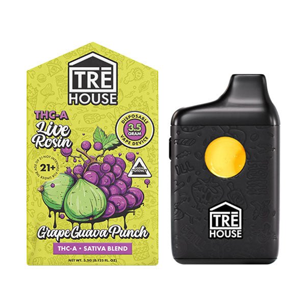 Grape Guava Punch - TRE House THC-A Live Rosin Disposable 3.5G ...