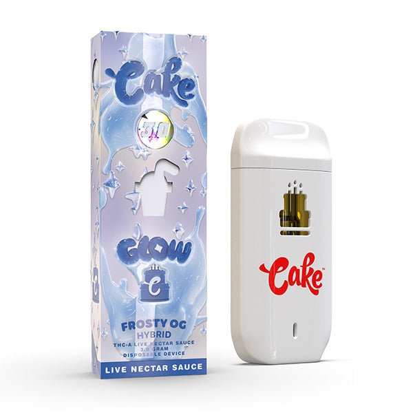 Cake Glow Frosty OG Hybrid Vape - 3g THC-A Disposable – DeltaCloudz