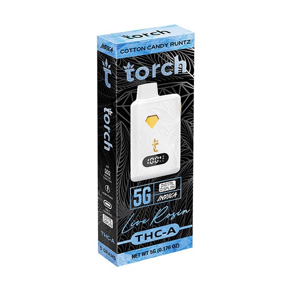 Torch THC-A Live Rosin - Cotton Candy Runtz Disposable Vape 5G ...
